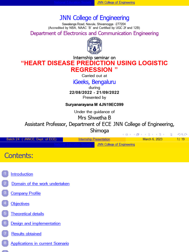 Internship Presentation Download Free Pdf Machine Learning