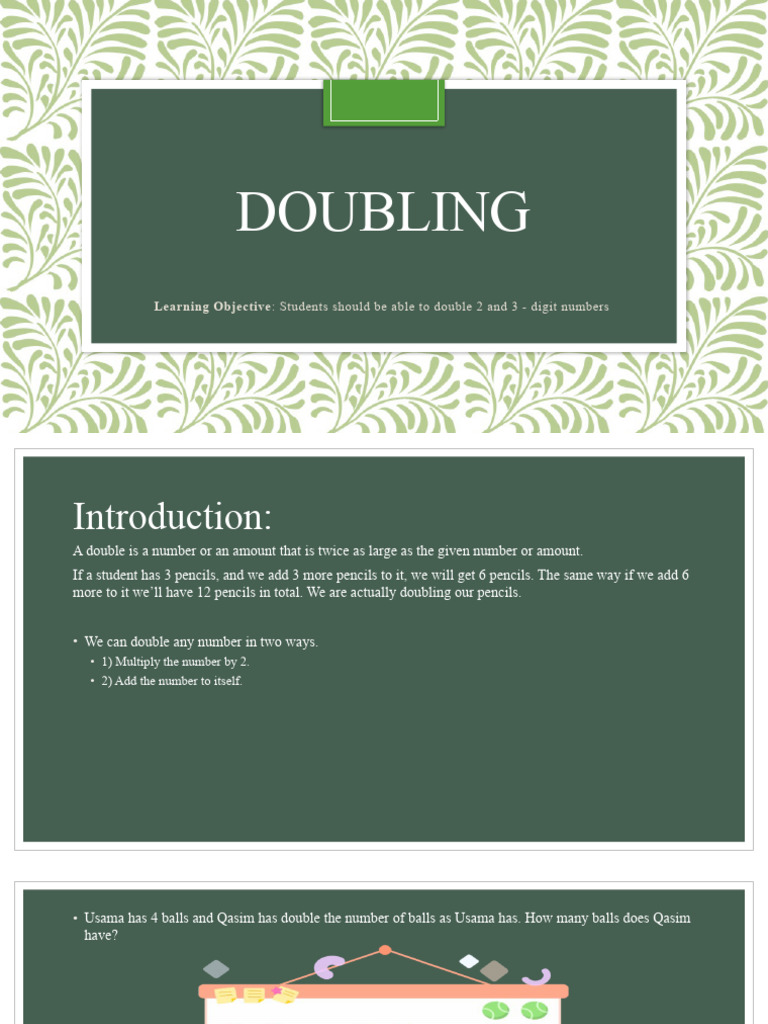 Doubling | PDF