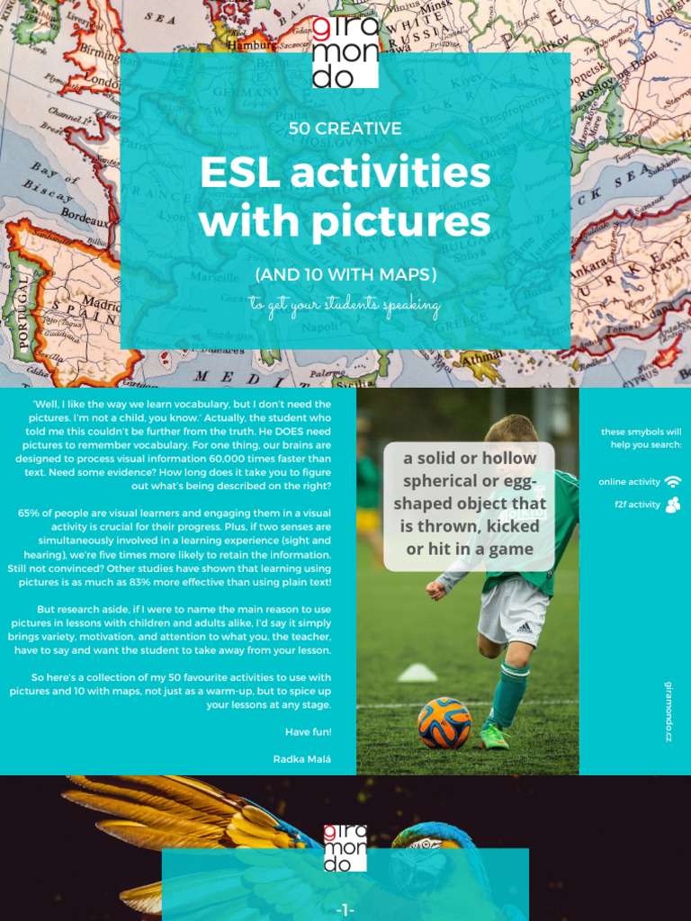 50 Creative ESL Activities With Pictures and 10 With Maps | PDF ...