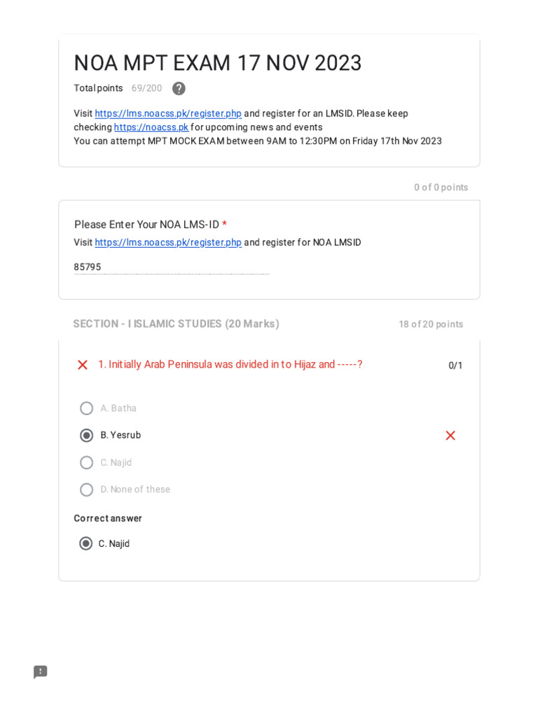 Noa MPT Mock Exam 17 Nov 2023 | PDF | Oxide | Unemployment