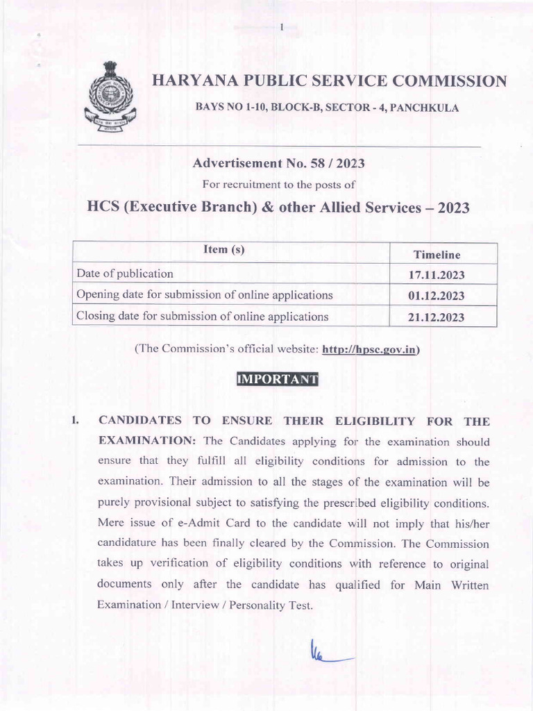 Haryana Executive 2023 | PDF | Tests Haryana Executive 2023 | PDF | Tests