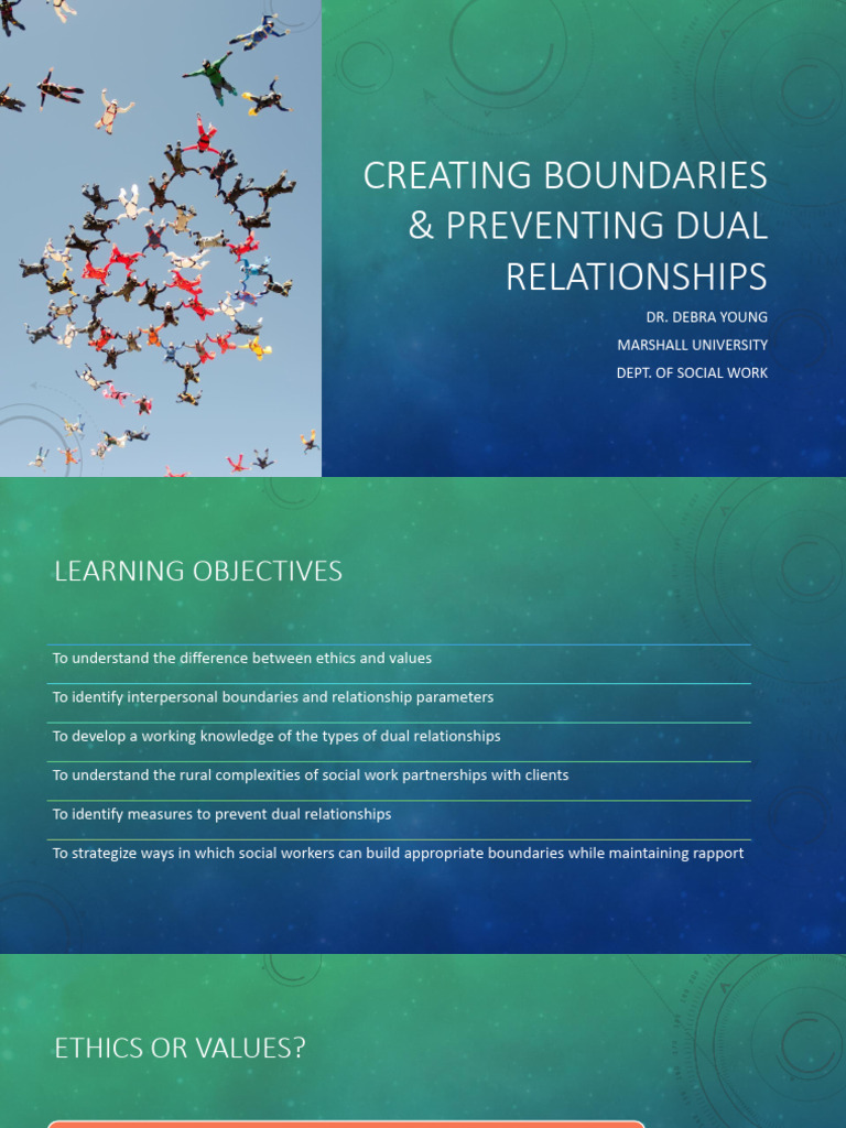 Preventing Dual Relationships in Social Work | PDF | Conflict Of ...