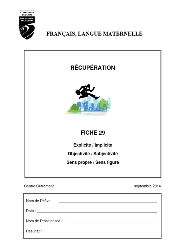Explicite et Implicite en Écriture | PDF | Publicité | Phrase