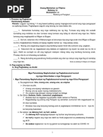 Pokus NG Pandiwa - Pagsusulit | PDF