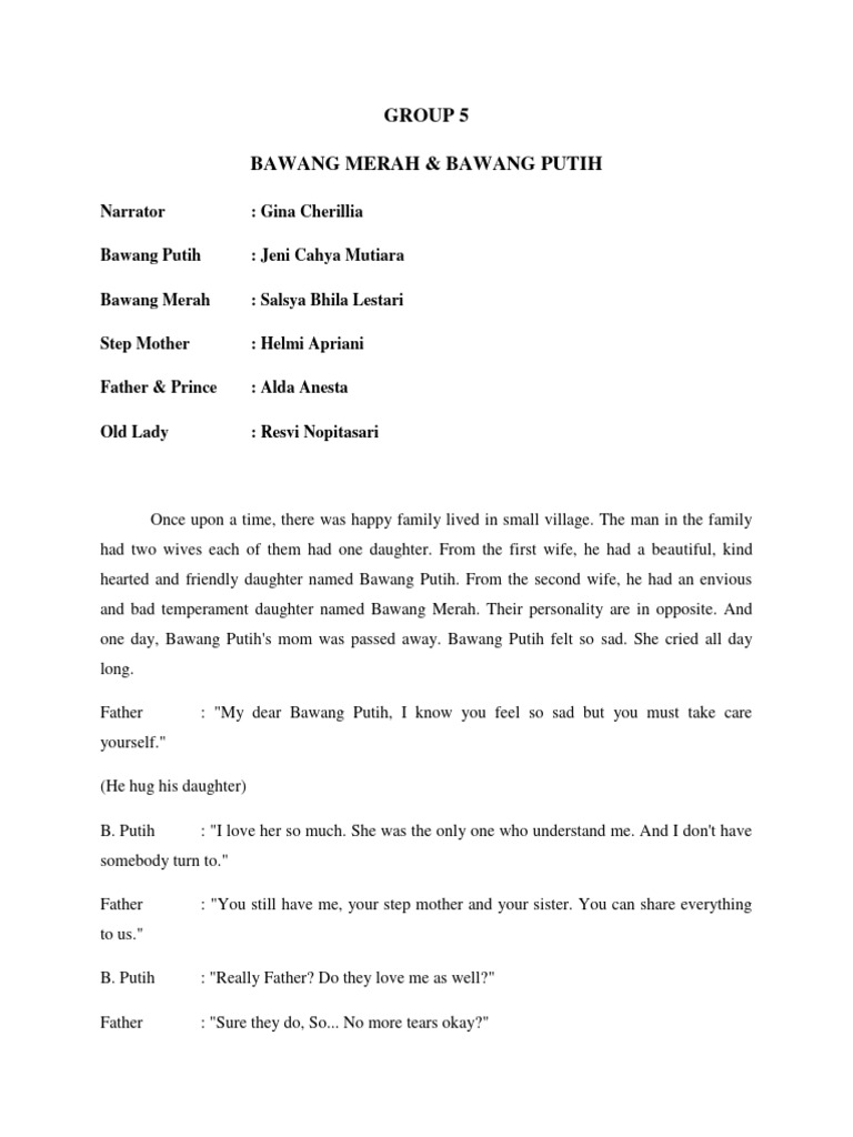 Text Drama - Group 5 | PDF