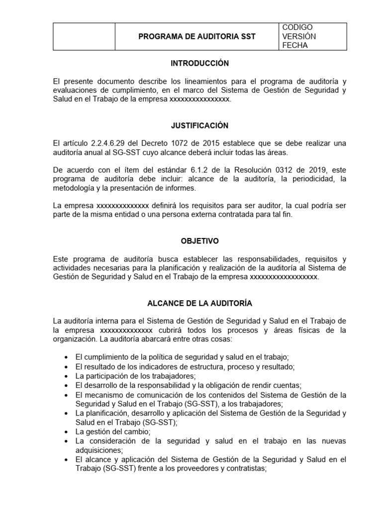 Anexo 15 Prog Auditor | PDF | Auditoría | Contralor