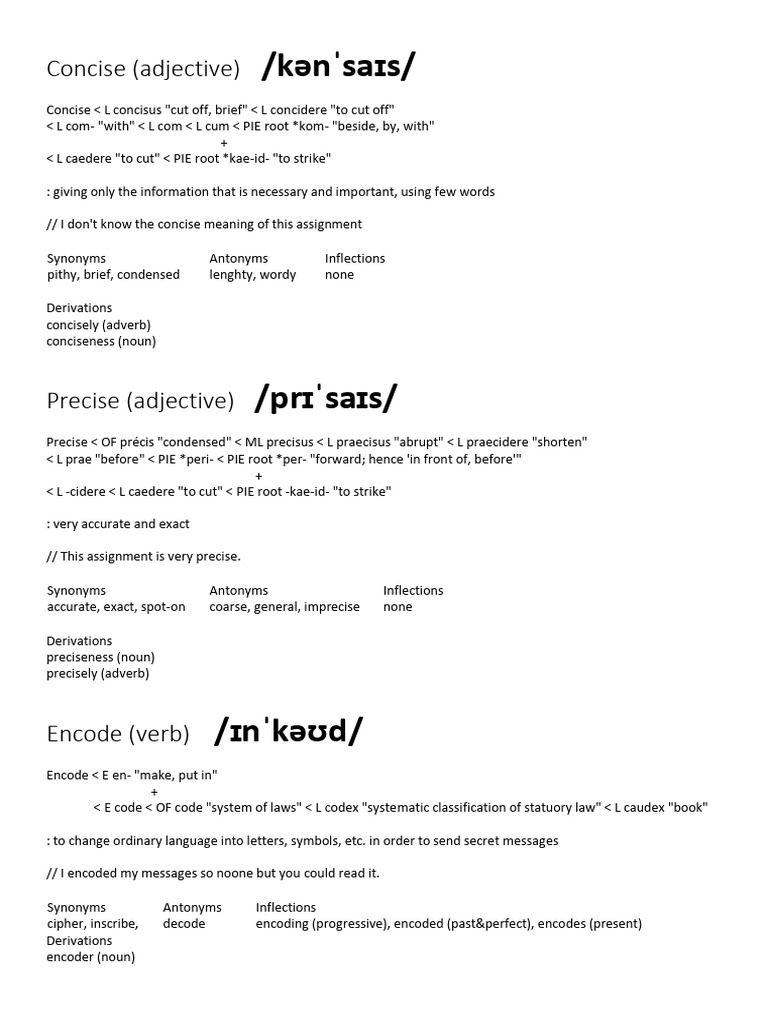 Word Assignment | PDF