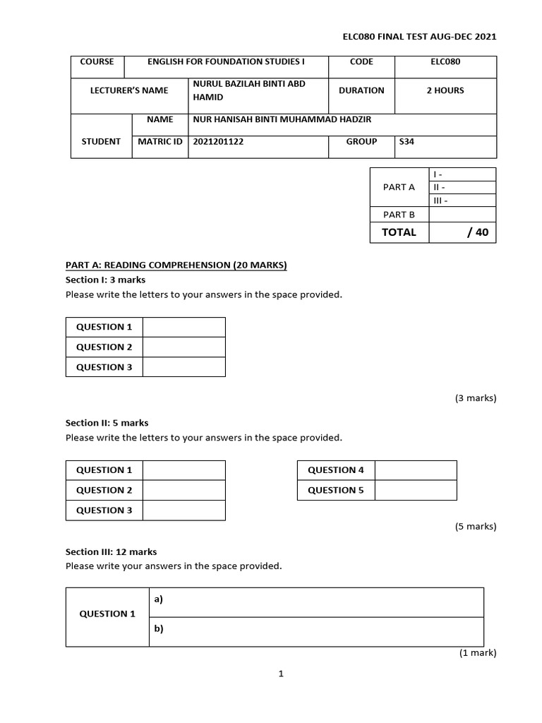 Elc Example | PDF
