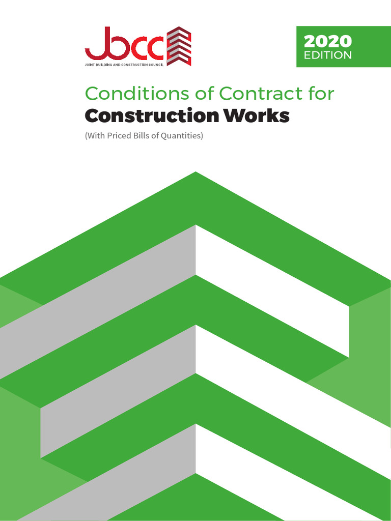 JBCC Conditions of Contract For Construction Works - 230223 - 084720 | PDF | Architect | Employment