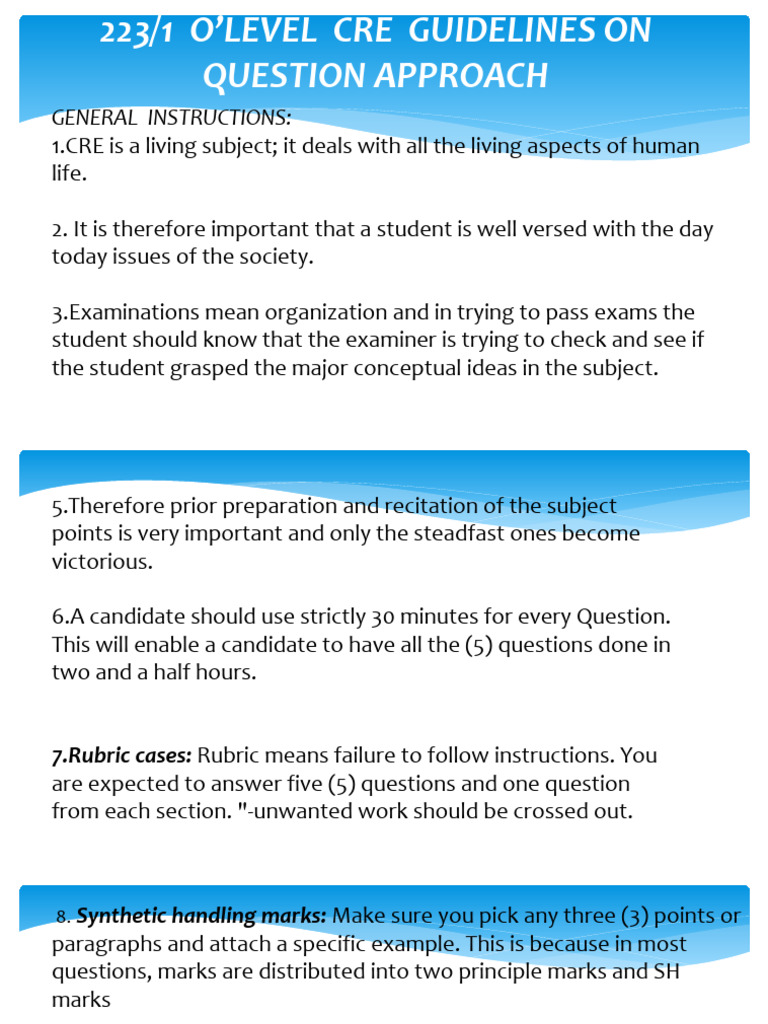 Gayaza High School Cre (Guidelines) 2020-2 | PDF | Jesus | Paul The Apostle