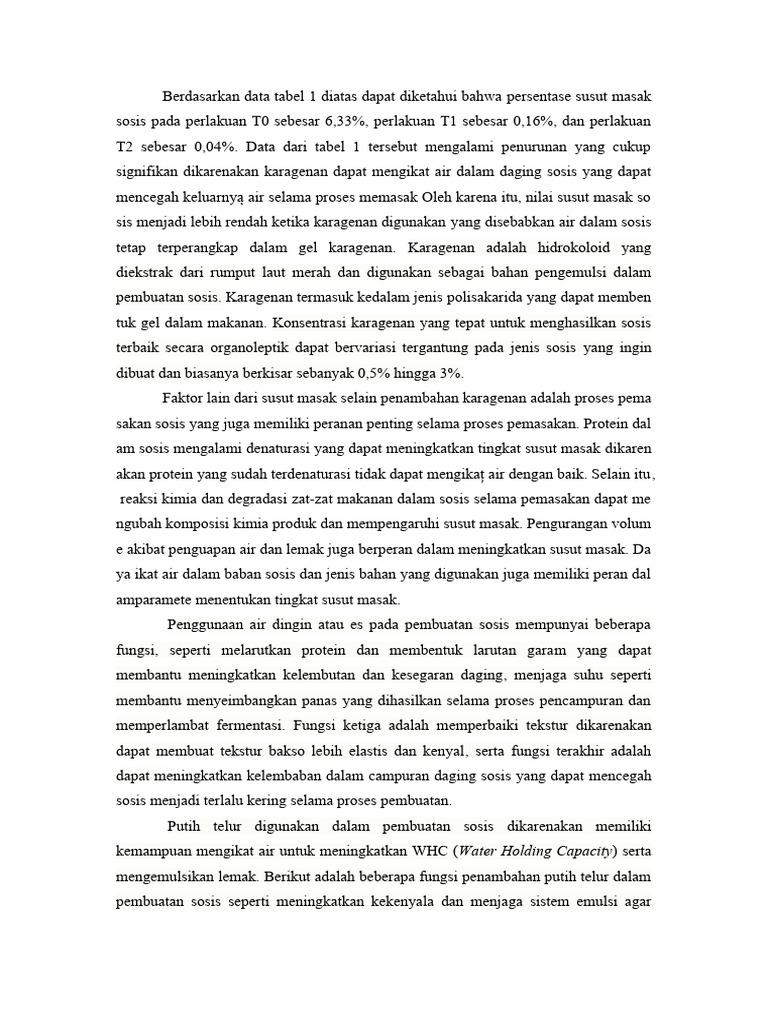 Coretan Final Laprak Sosis | PDF | Memasak, Makanan, & Anggur