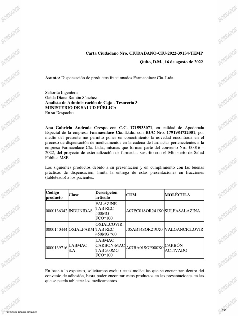 Ciudadano Ciu 2022 39134 Temp | PDF | Química medicinal | Programas sociales
