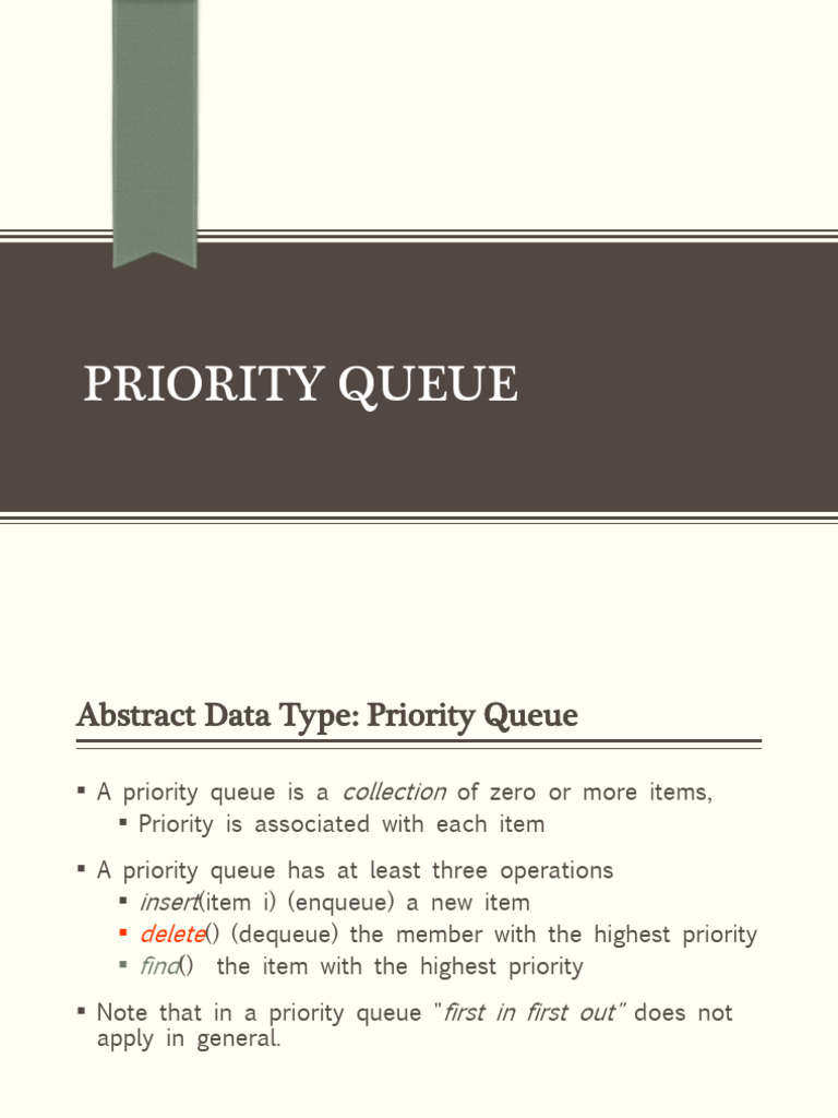 Priority | PDF | Queue (Abstract Data Type) | Computer Engineering