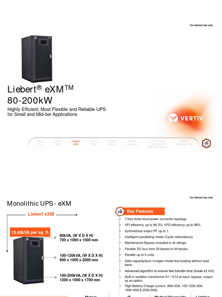 Liebert EXM Presentation | PDF | Power Inverter | Electrical Equipment