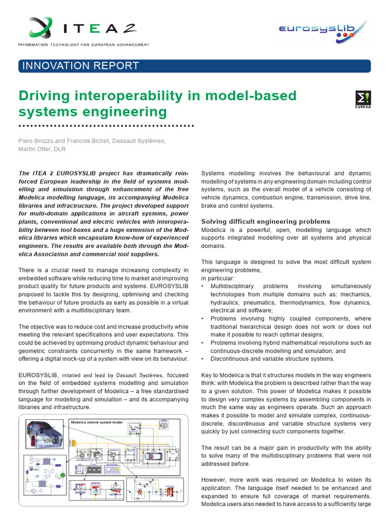EUROSYSLIB Innovation Report | PDF | Simulation | Mathematical Optimization