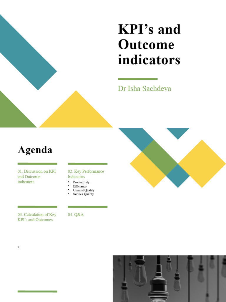 KPI and Outcome Indicators in Healthcare | PDF | Surgery | Medical ...