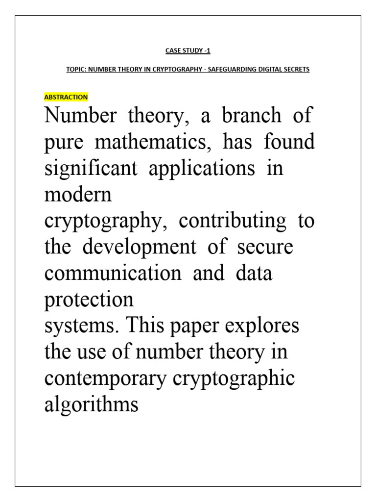 CASE STUDY -1 | PDF | Cryptography | Public Key Cryptography