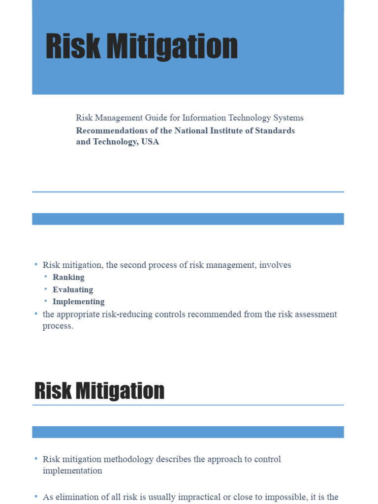 PM-Risk Mitigation | PDF | Risk | Risk Assessment