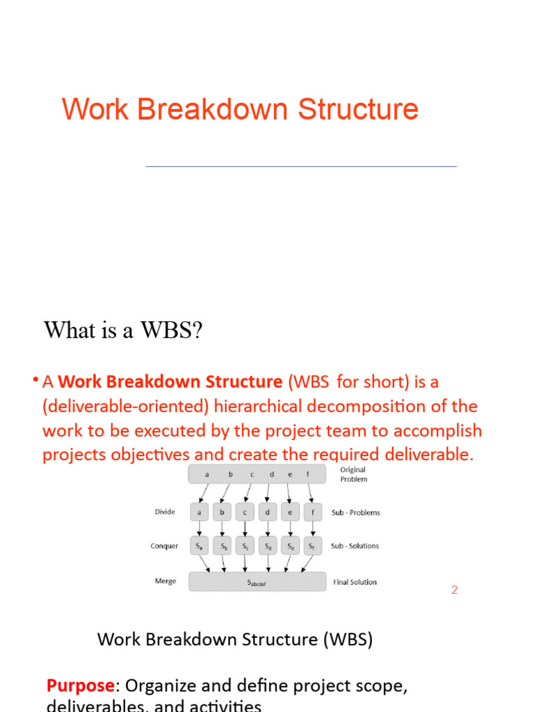 Work Breakdown Structure | PDF | Systems Science | Business