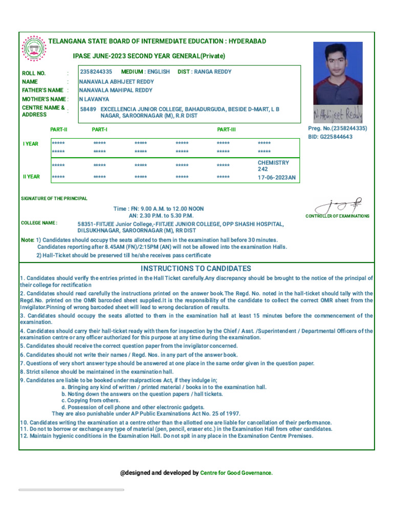 Exam Guidelines for Students | PDF
