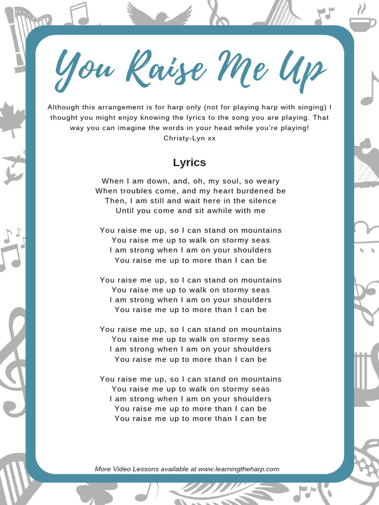Harpists' Guide to "You Raise Me Up" | PDF