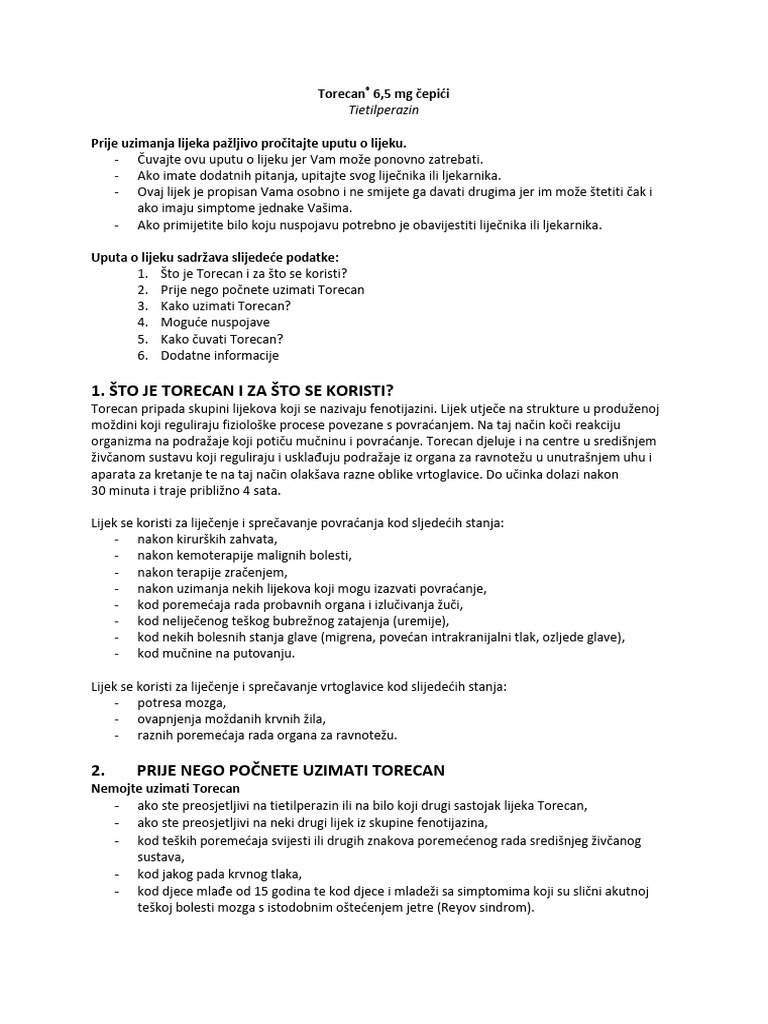 Torecan Cepici PIL NOVO | PDF