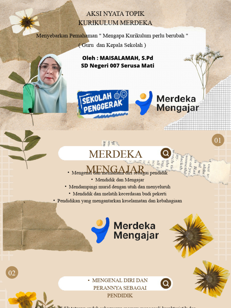 Aksi Nyata Topik Kurikulum Buk Mai | PDF