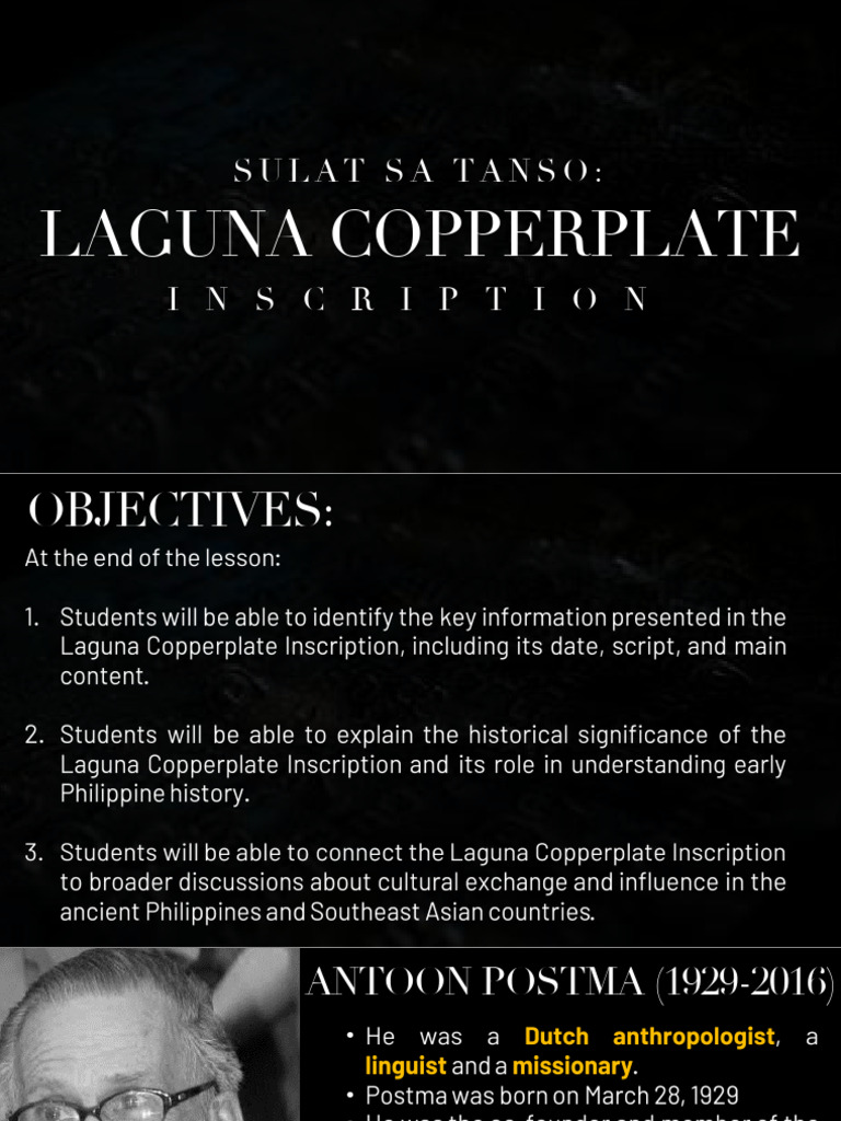 The Laguna Copperplate Inscription | PDF | Philippines | Southeast Asia