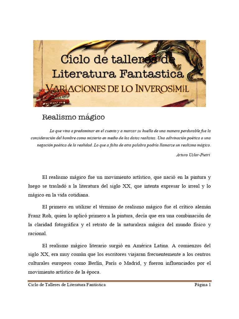 13-Realismo_magico | PDF | Realismo (Artes) | Literatura de fantasía