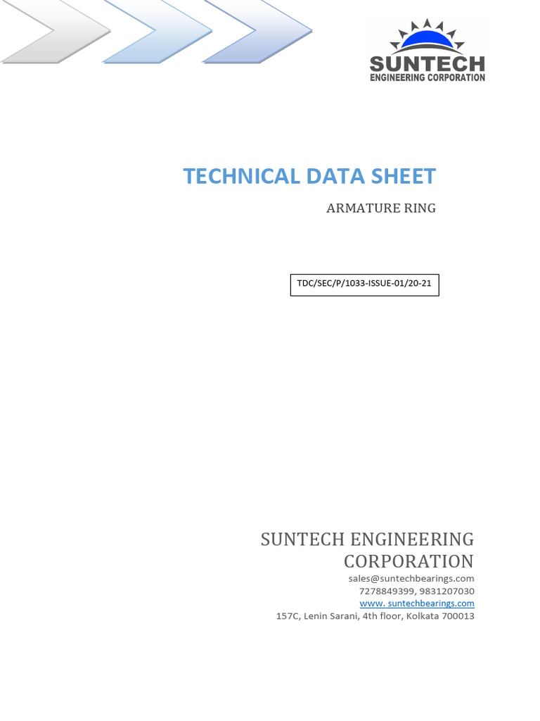Technical Data Sheet Armature Head | PDF | Forging | Steel