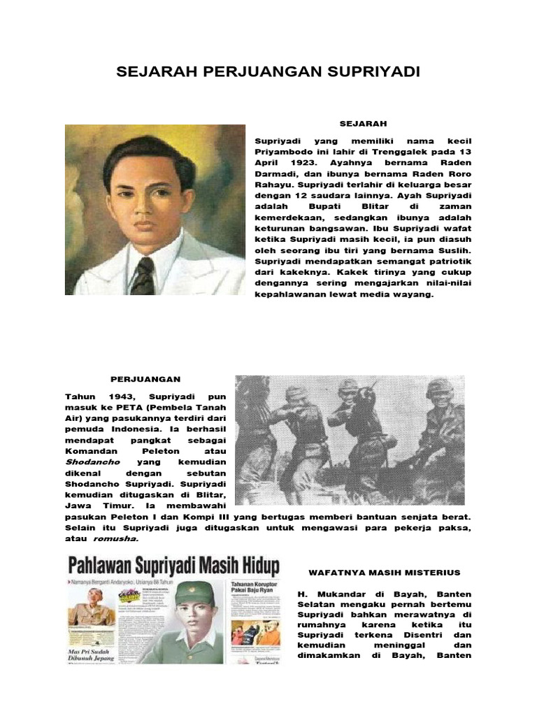 Biografi Supriyadi | PDF