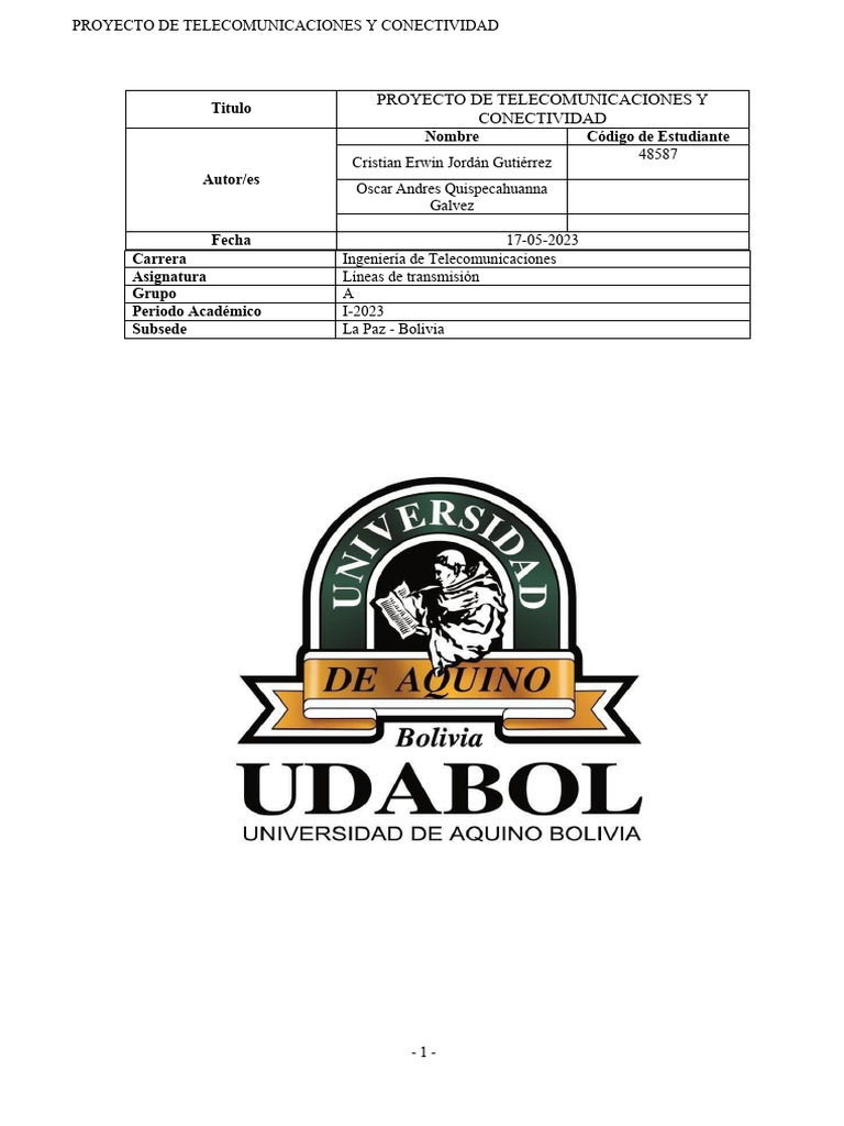 Proyecto Utp Cristian y Oscar | PDF | Telecomunicaciones | Voz sobre IP