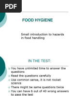 Hygiene Passport Practice Test Questions | PDF | Foods | Foodborne Illness