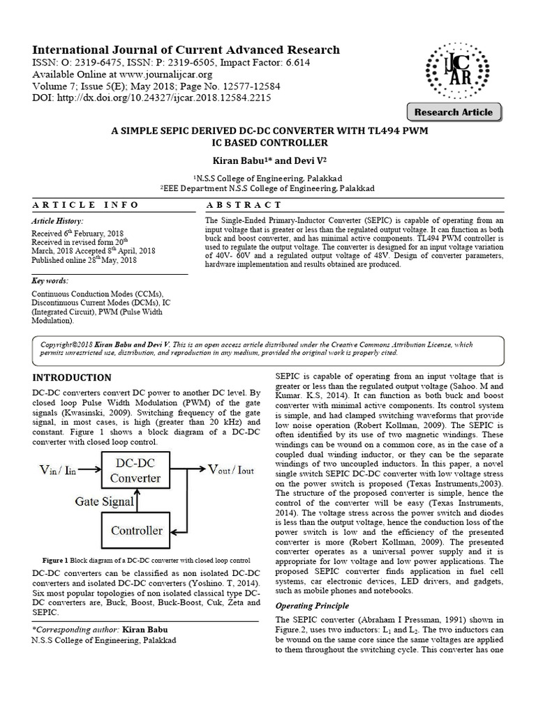 Pwmlii Sepic | PDF | Power Supply | Electrical Engineering