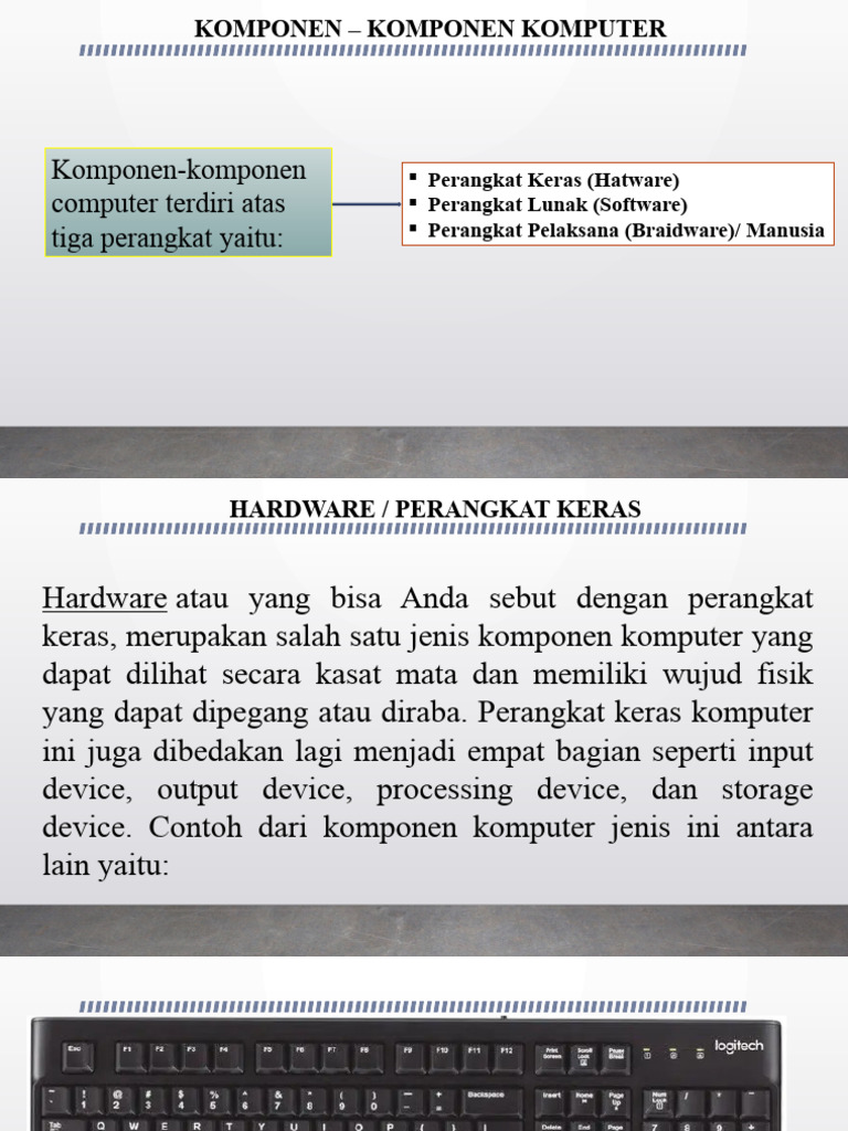 Persentasi Materi KOmponen-Komponen Komputer | PDF