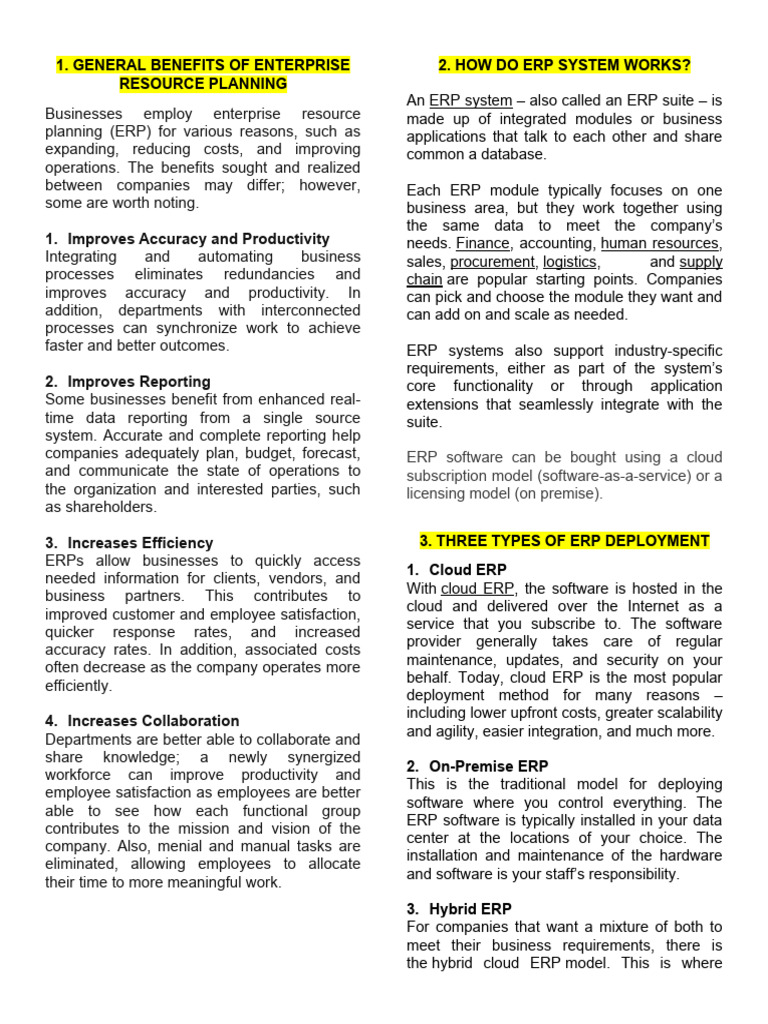 ERPM | PDF | Enterprise Resource Planning | Cloud Computing