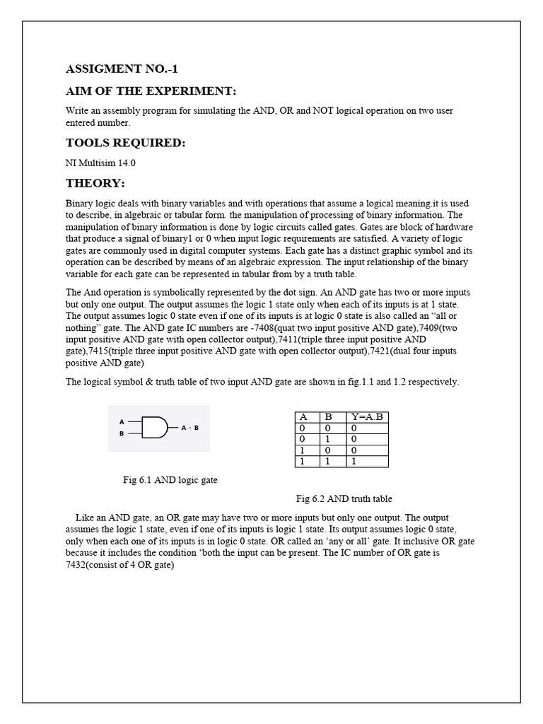 De Practical Reports | PDF | Logic Gate | Theoretical Computer Science