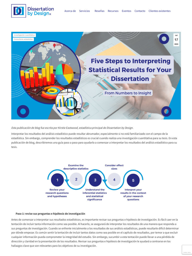 Cinco Pasos para Interpretar Los Resultados Estadísticos de Su Tesis ...