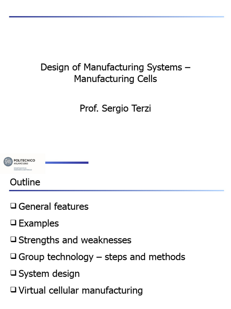 Manufacturing Cell Design Guide | PDF | Machining