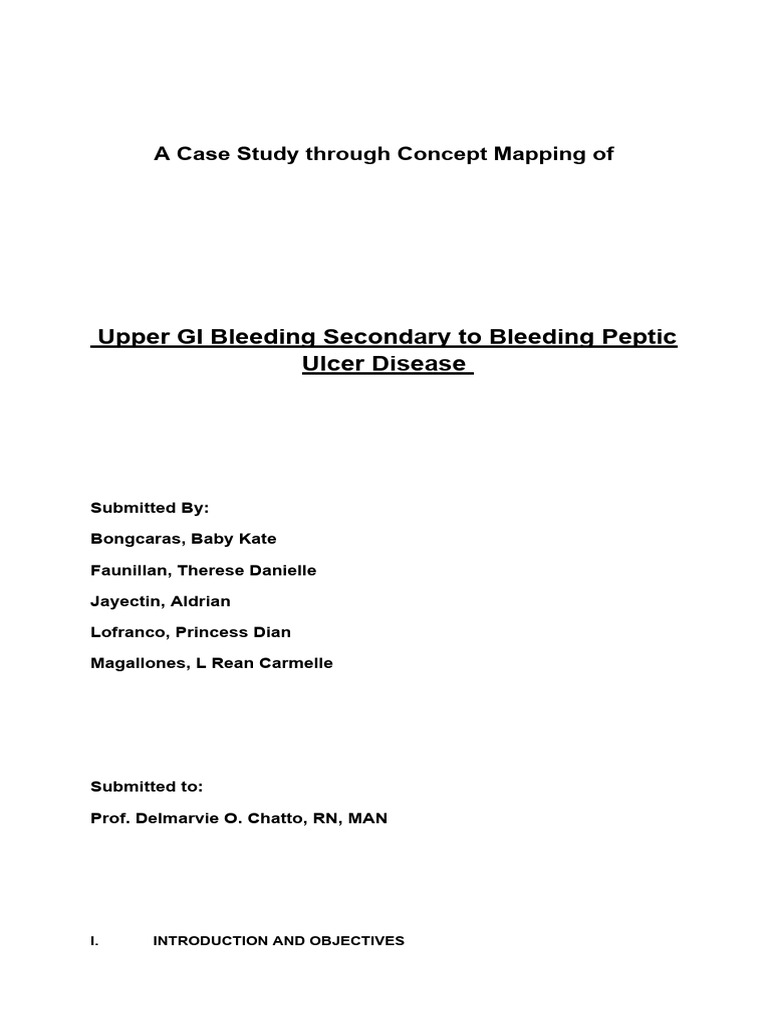 Final Ugib Sec To Bpud | PDF | Clinical Medicine | Health Care