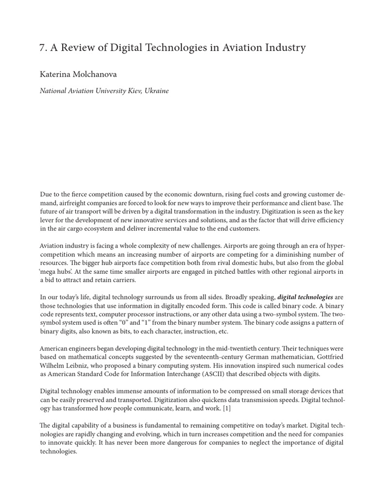 A Review of Digital Technologies in | PDF | Internet Of Things ...