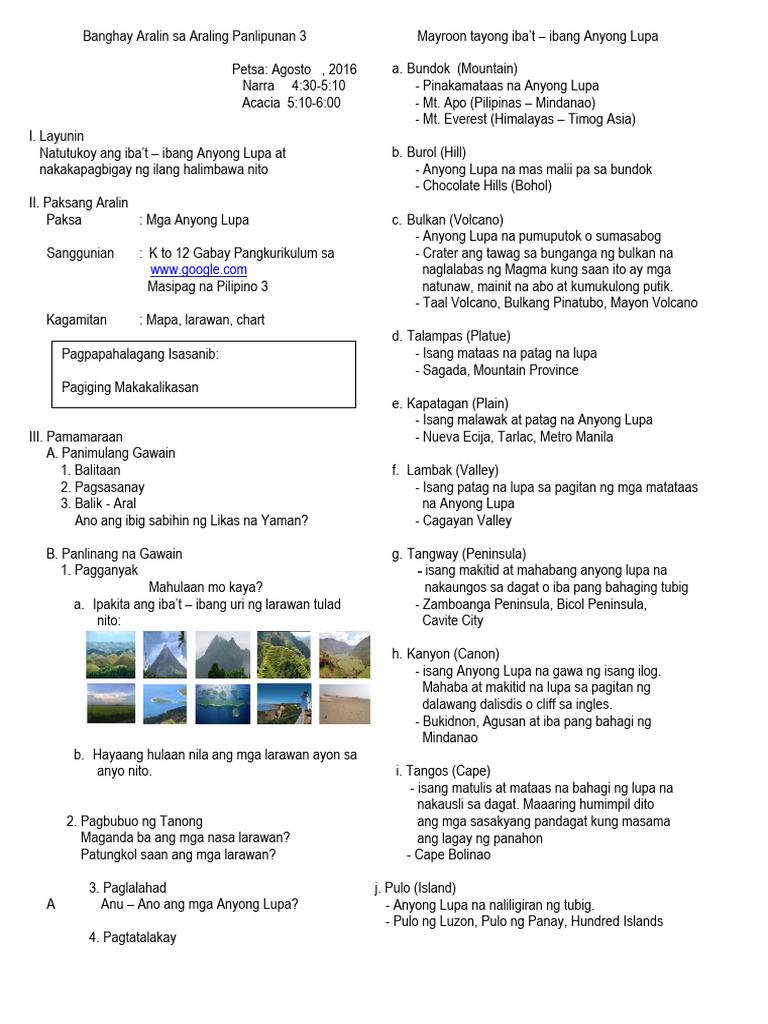 LP in AP 3 (Anyong Lupa) | PDF