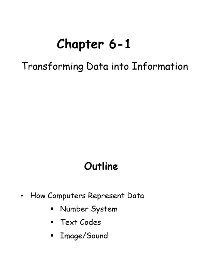 07 Transforming Data Into Information - Part I | Download Free PDF | Computer Engineering ...