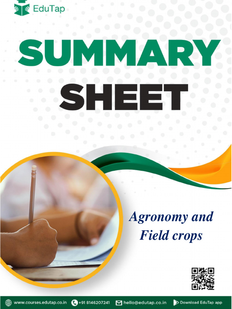 02 Agronomy & Field Crops | PDF | Photosynthesis | Flowers