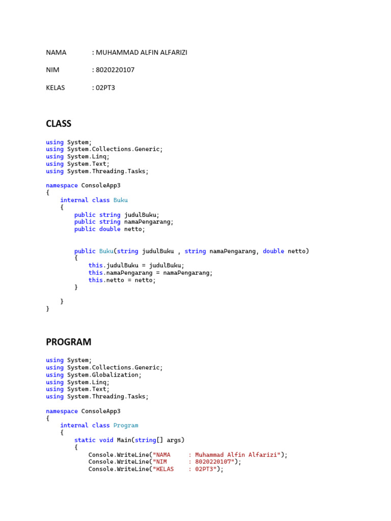 Latihan 1 Algoritma Dan Struktur Data 2 | PDF | Programming Paradigms | Functional Programming