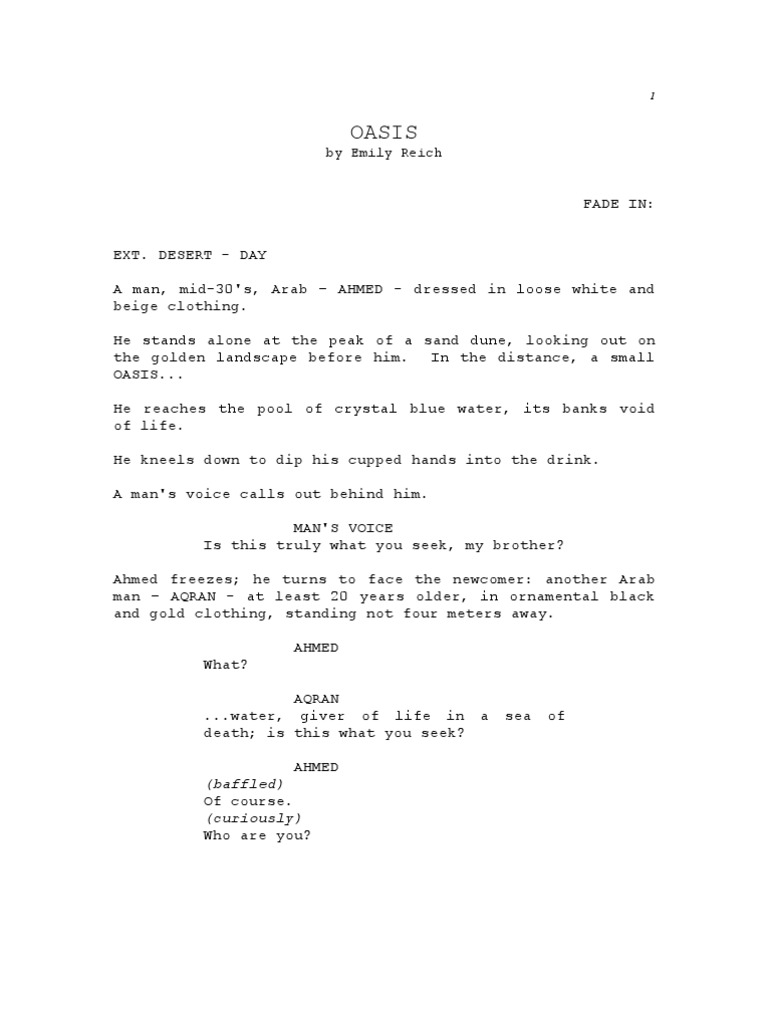 Oasis: by Emily Reich | PDF