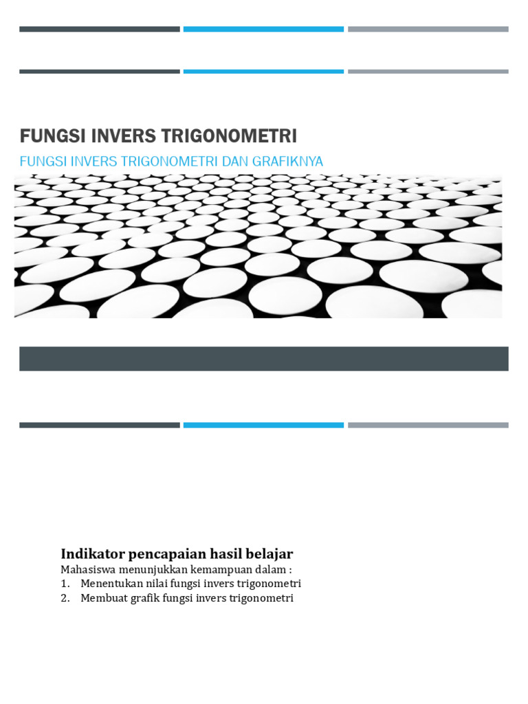 Fungsi Invers Trigonometri dan Grafik | PDF