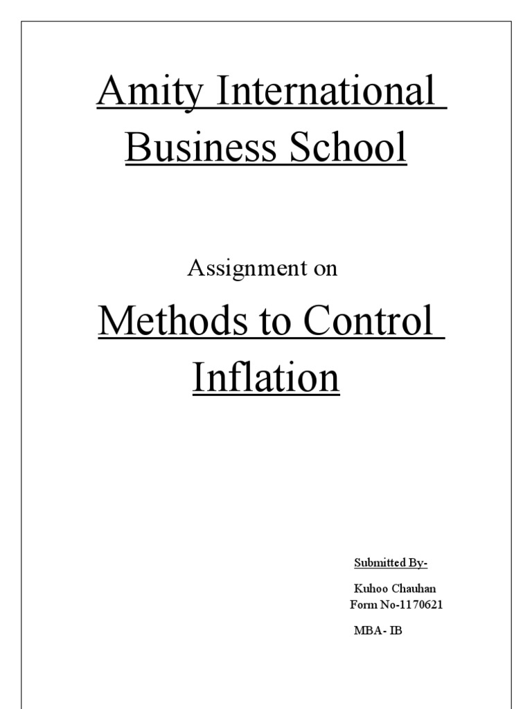 Amity International Business School: Assignment On | PDF | Fixed ...