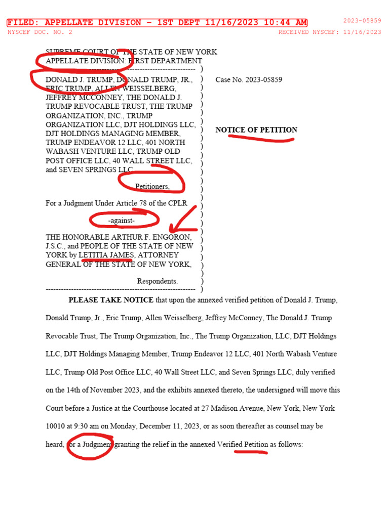 Court Case: Trump Financial Statements | PDF | Contempt Of Court ...