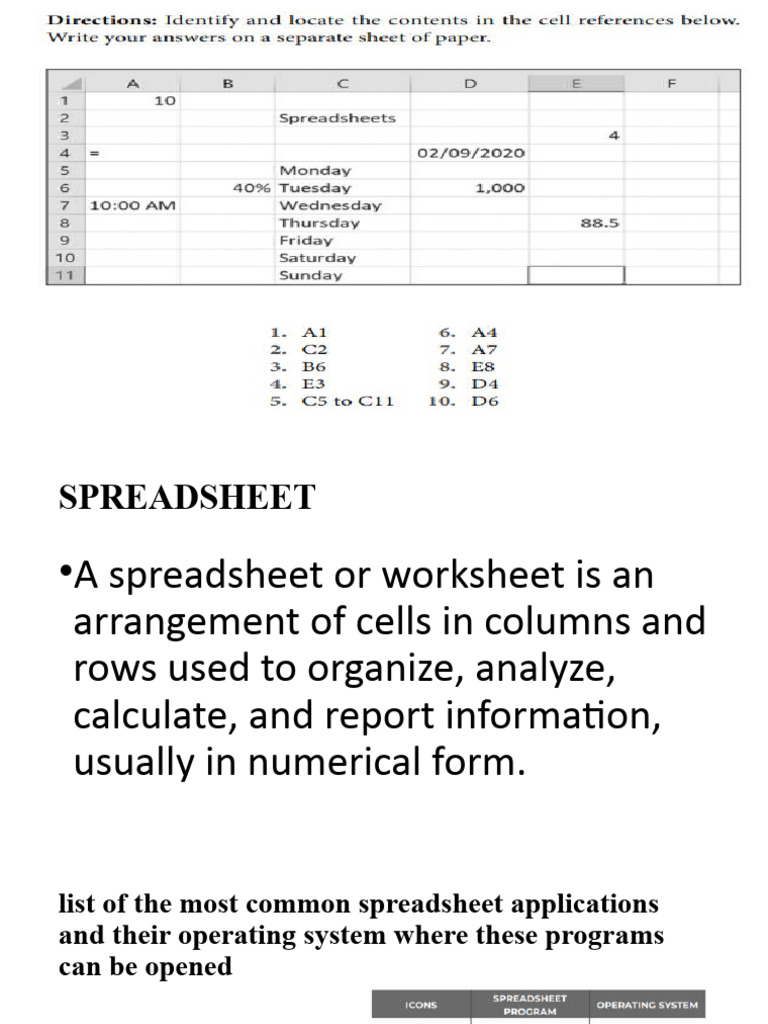 ICT Q1 Module 3 | PDF | Spreadsheet | Microsoft Excel ICT Q1 Module 3 | PDF | Spreadsheet | Microsoft Excel